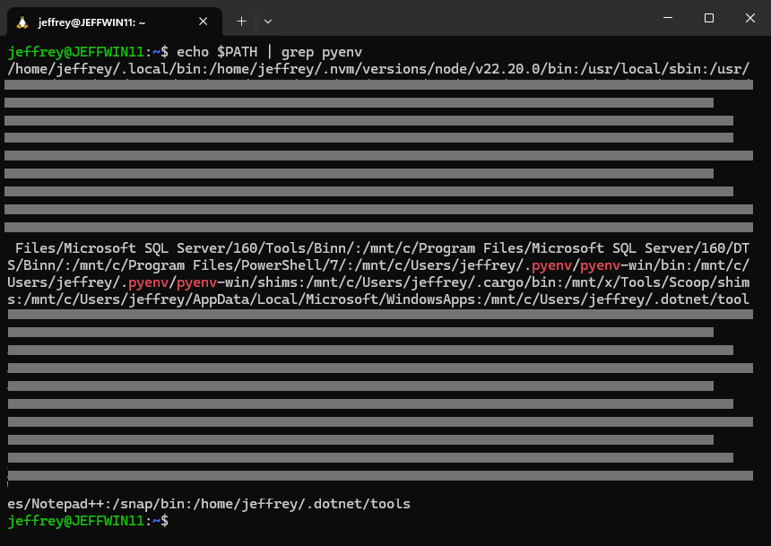 【茶包射手日記】Windows 與 WSL pyenv 打架記-黑暗執行緒